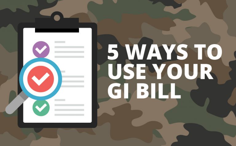 5 Ways to Use Your GI Bill · Online at Southern Miss